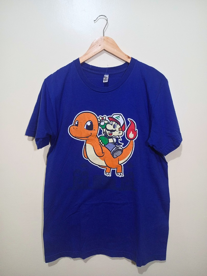 Super Mario x Charmander Unique TShirt, Men's Fashion, Tops & Sets ...