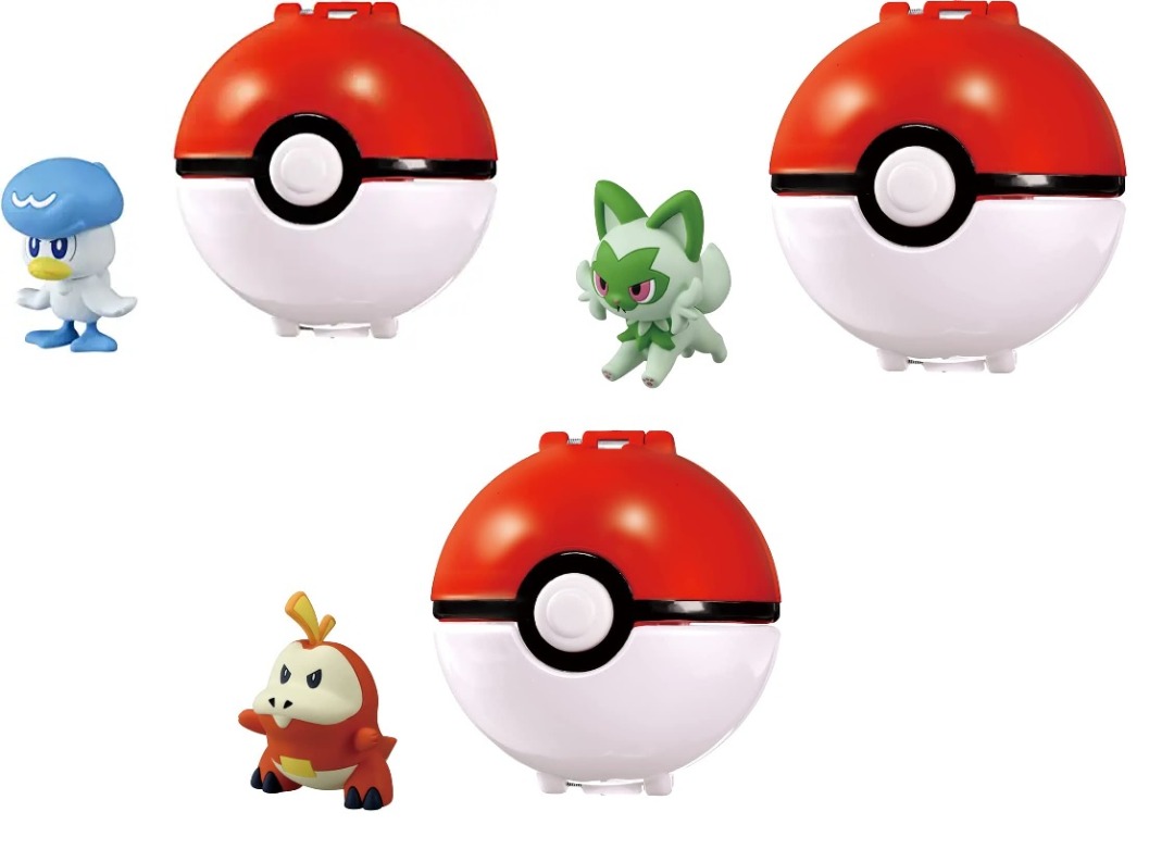Takara Tomy Moncolle Pokederuze Kuwasu / Nyaoha / Hogeta Monster Ball ...