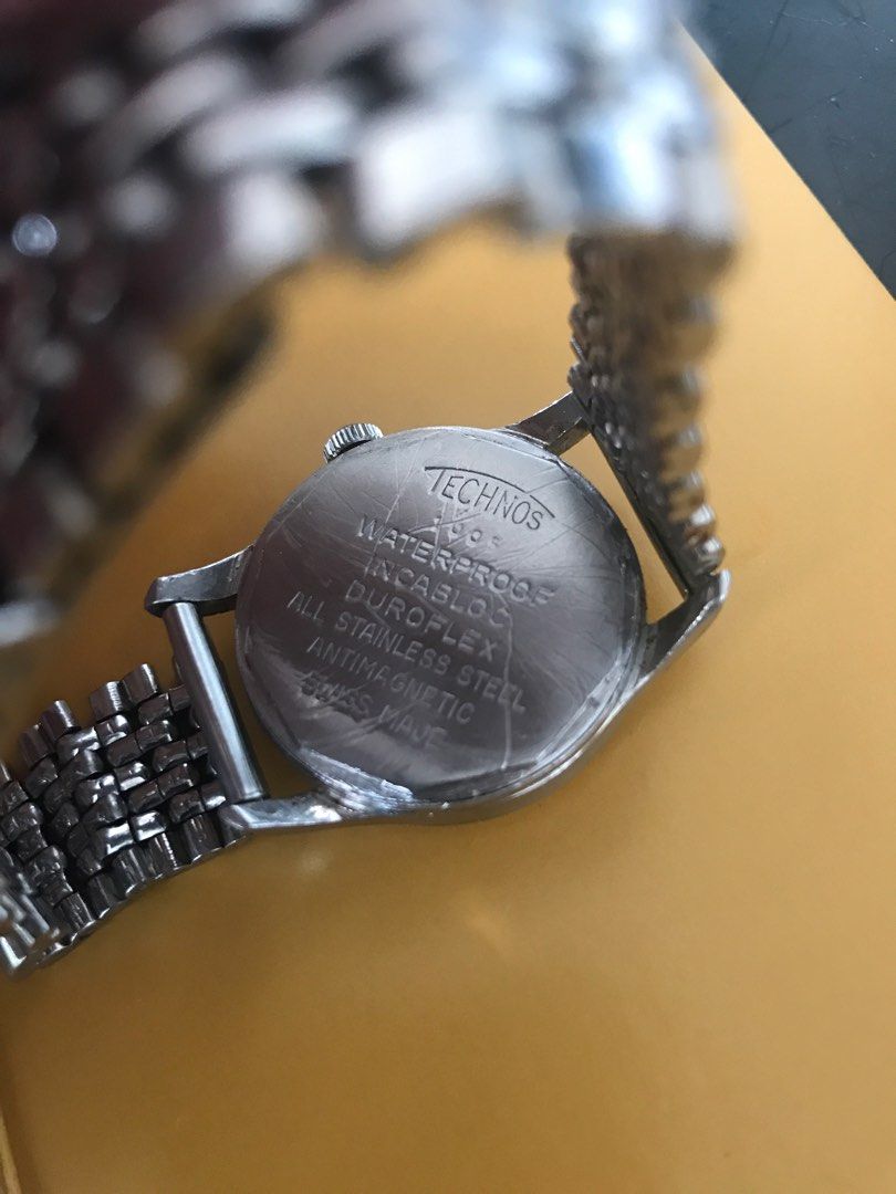 Technos Swiss Made Wristwatch Manual Winding, Men's Fashion, Watches ...