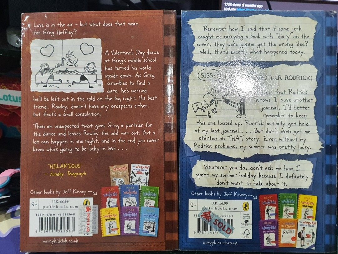 The Third Wheel & Rodrick Rules Diary Of A Wimpy Kid, Hobbies & Toys ...