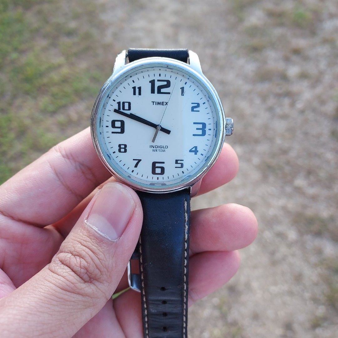 Timex Indiglo Leather Strap, Men's Fashion, Watches & Accessories ...