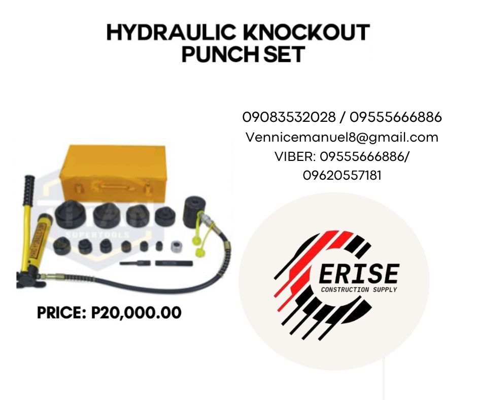 Titan hydraulic knockout punch set, Commercial & Industrial ...