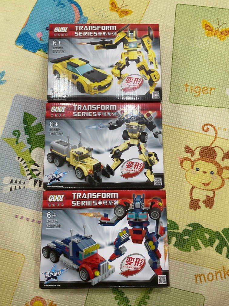 Transformer brick set, Hobbies & Toys, Toys & Games on Carousell