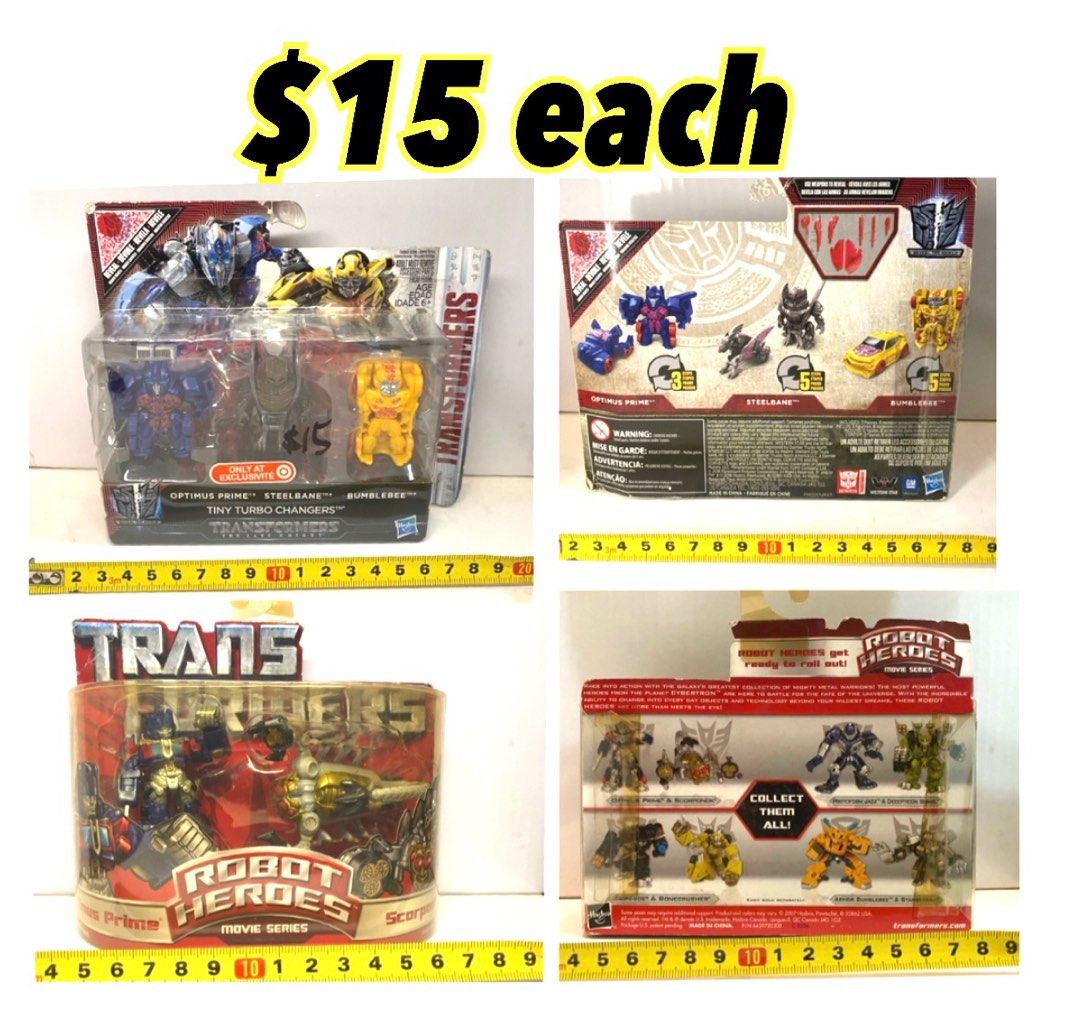 Transformers cheetor / shatter / dropkick / bumblebee / Optimus prime ...