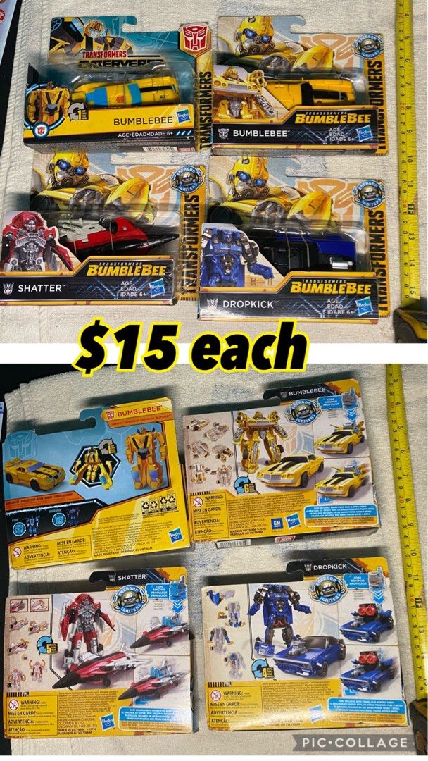 Transformers cheetor / shatter / dropkick / bumblebee / Optimus prime ...