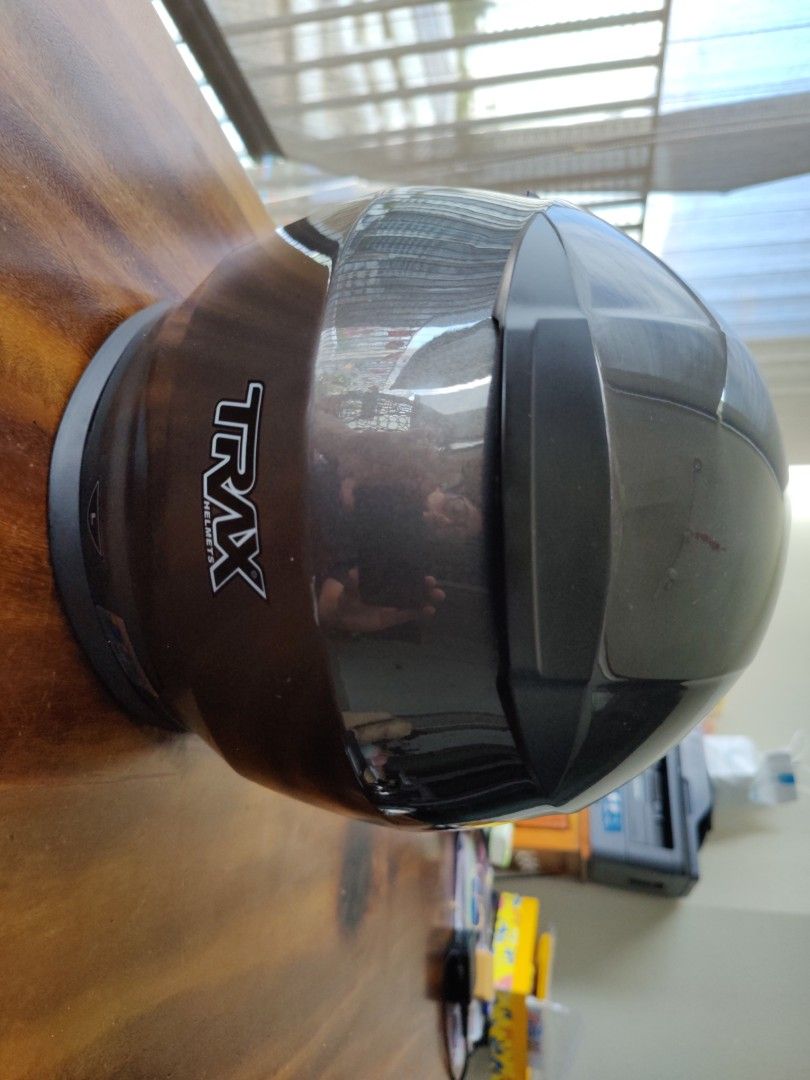 Trax helmet L size, Motorcycles, Motorcycle Accessories on Carousell