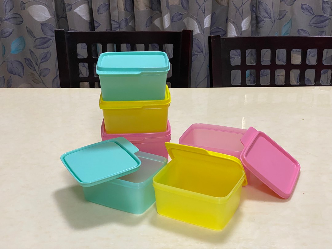 Tupperware Containers/ Keep tab storage box/ Refrigerator box/ snack ...