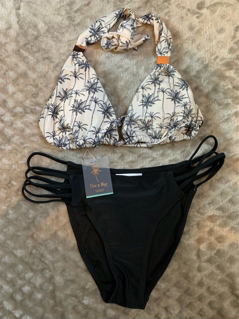 two piece string swimsuit on Carousell