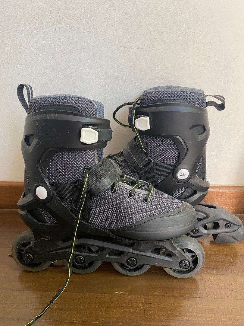 Unisex Inline Skates Oxelo FIT 100 M - Black, Sports Equipment, Sports ...