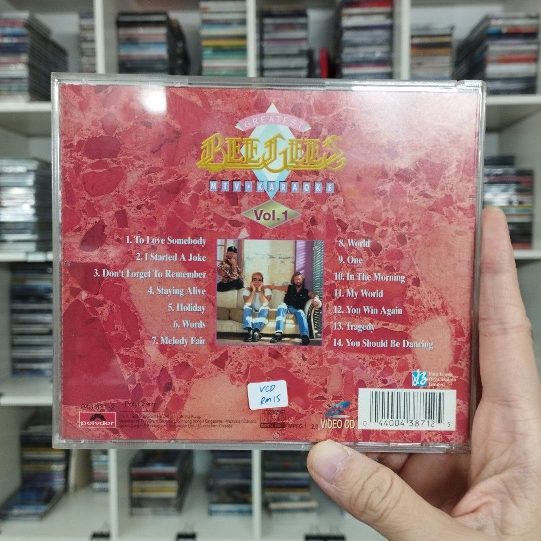 Vcd Bee Gees Greatest Mtv Karaoke Vol 1 Hobbies And Toys Music