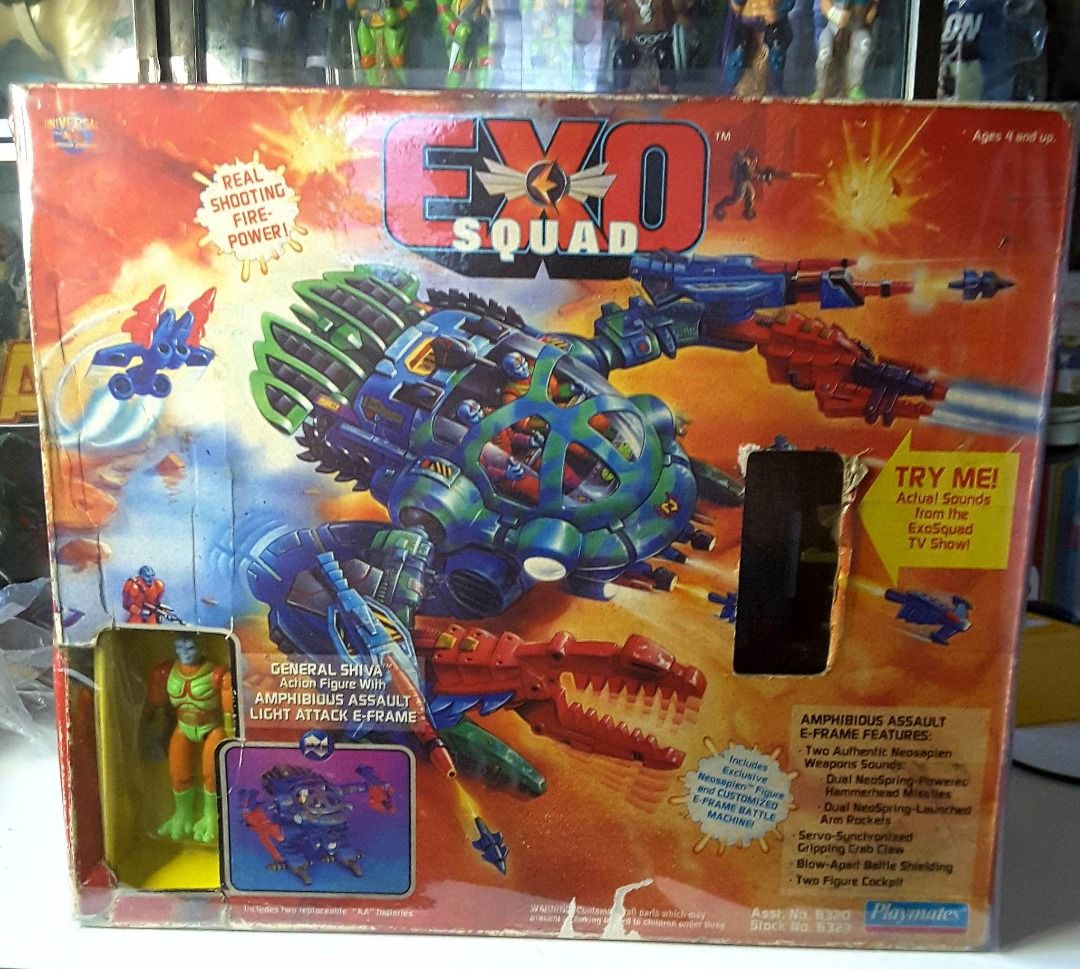 Vintage 1993 * EXO SQUAD * General Shiva Amphibious Assault Light ...