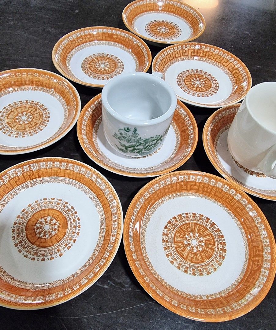 Vintage Asahan saucers, Hobbies & Toys, Memorabilia & Collectibles ...