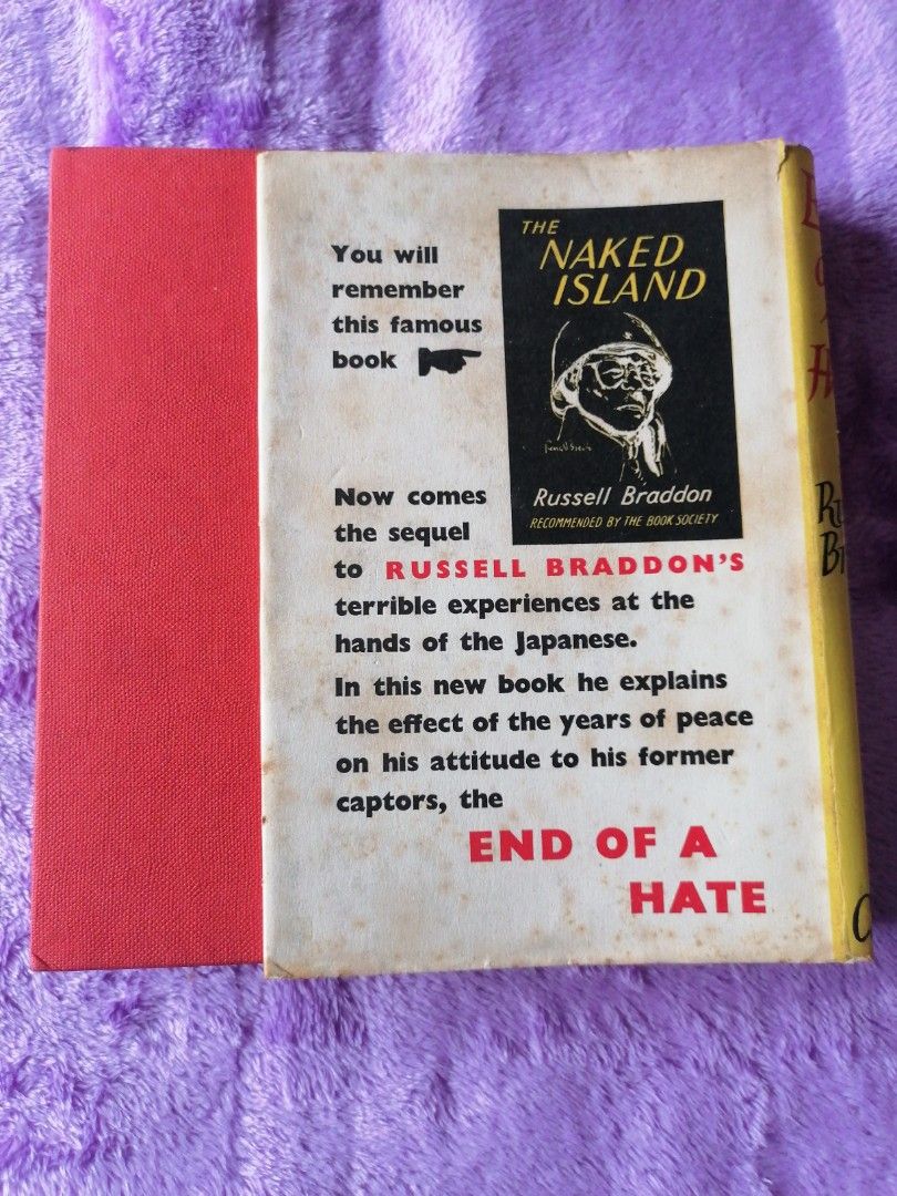 Vintage book : The naked island sequel end of a hate russell braddon ...