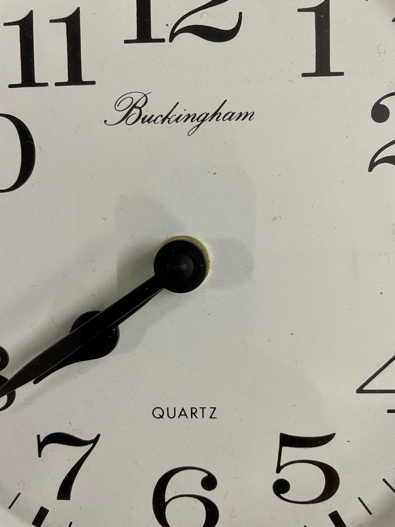 Vintage English Buckingham Quartz Wall Clock 22cm, Furniture & Home ...