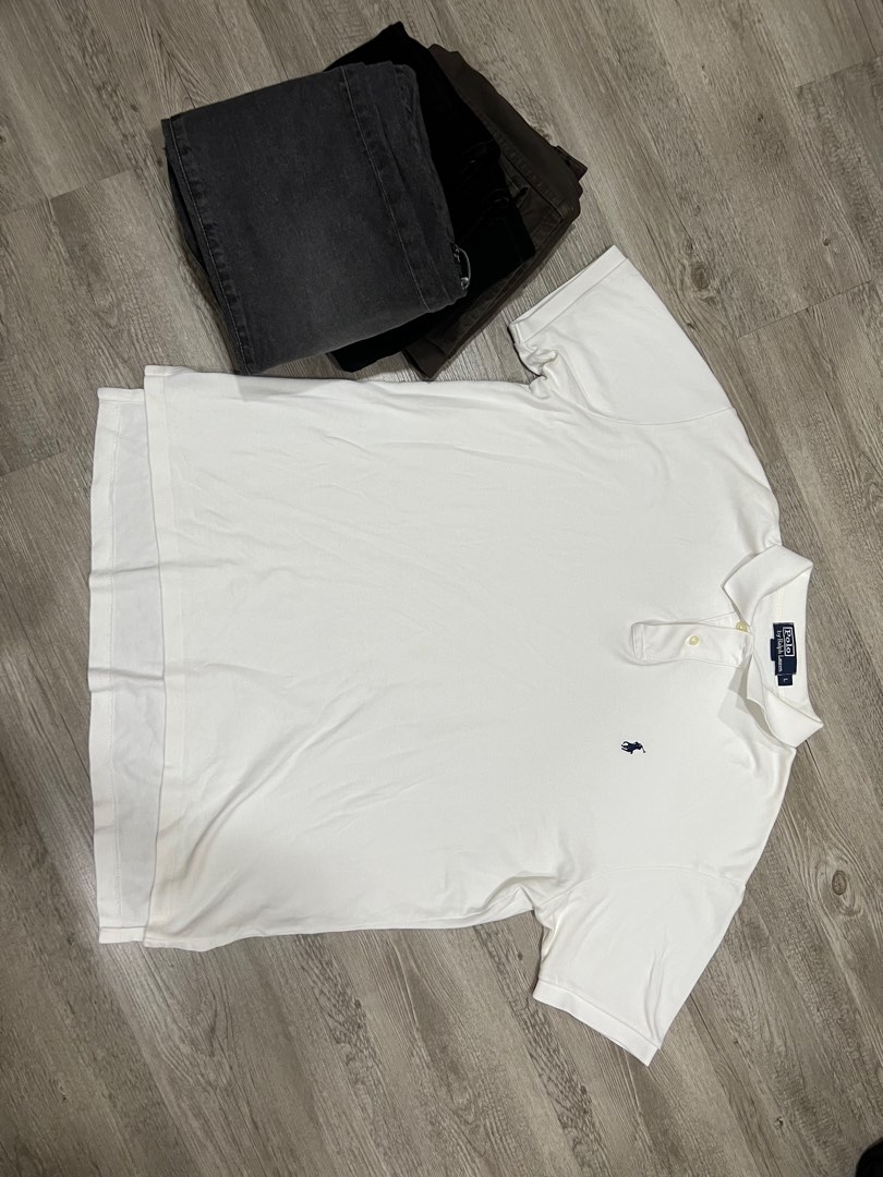 Vintage Ralph white polo, Men's Fashion, Tops & Sets, Tshirts & Polo Shirts on Carousell
