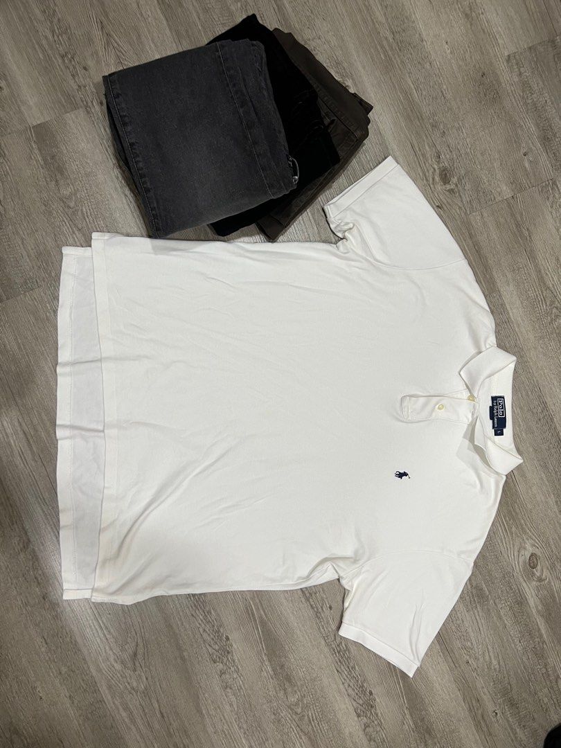 Vintage Ralph white polo, Men's Fashion, Tops & Sets, Tshirts & Polo ...