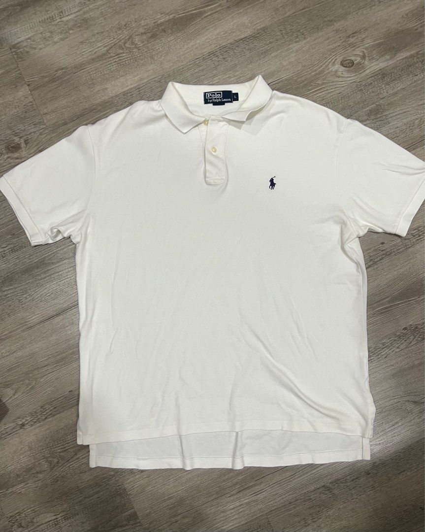 Vintage Ralph white polo, Men's Fashion, Tops & Sets, Tshirts & Polo ...