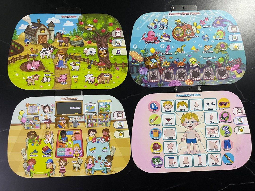 Vtech Desk Learning 3 in 1 include 9 touch interactive pages and ...