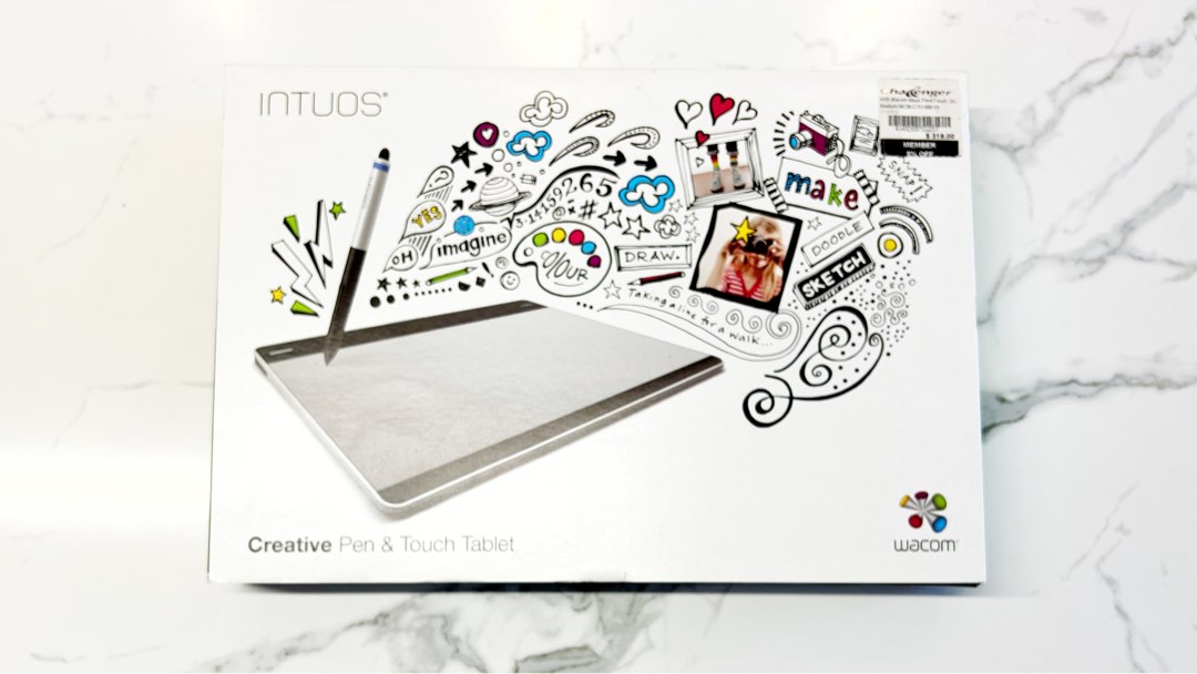 Wacom Intuos Pen And Touch Medium Tablet CTH 680 Drawing Tablet (WITH ...