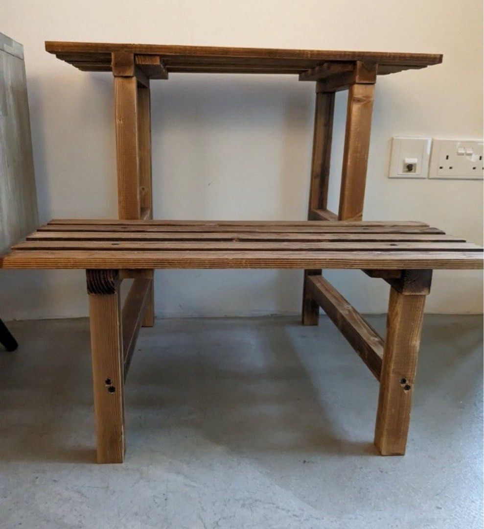 Wooden Rack for plants, pots, vase, Furniture & Home Living, Furniture ...