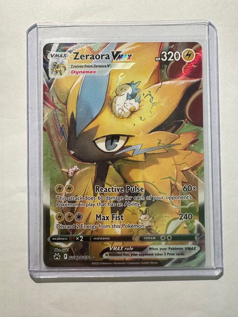 Zeraora Vmax AA Crown Zenith, Hobbies & Toys, Toys & Games on Carousell