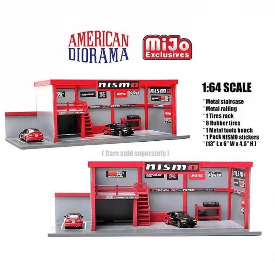 1/64 Mijo Exclusive American Diorama Nissan Nismo GTR diorama for ...
