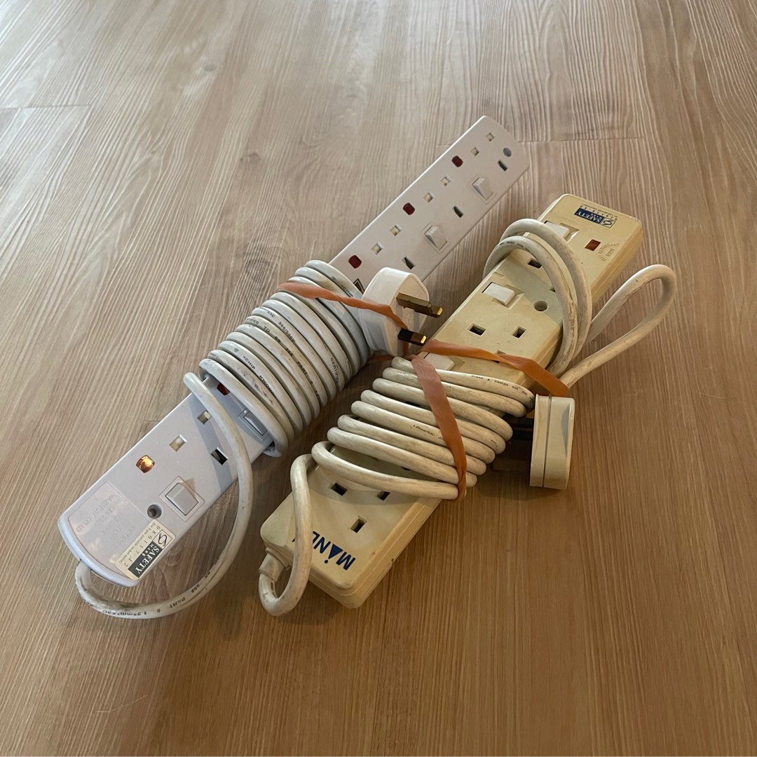 6 and 4 electrical points extension plug 2m, TV & Home Appliances ...