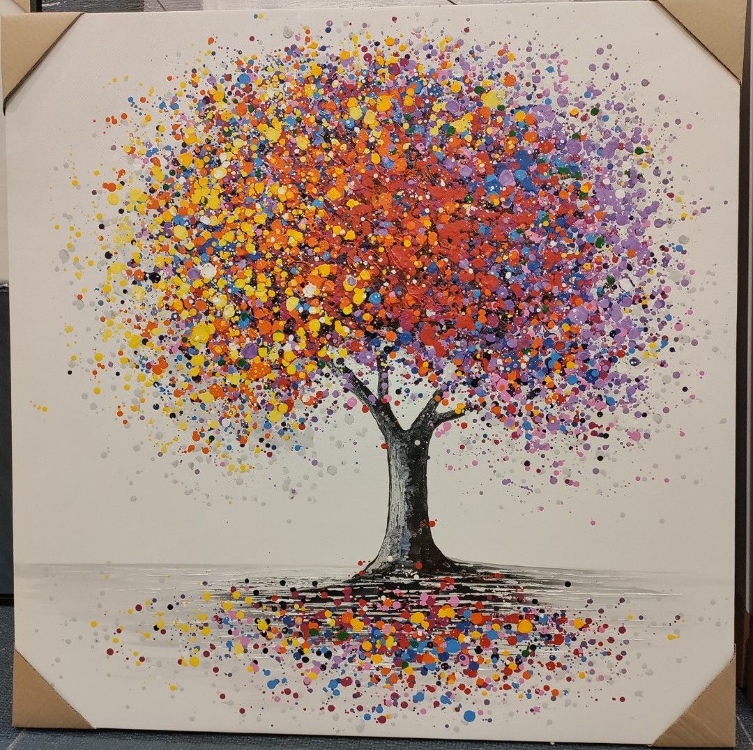 80*80cm handpainted art instore, Furniture & Home Living, Home Decor ...