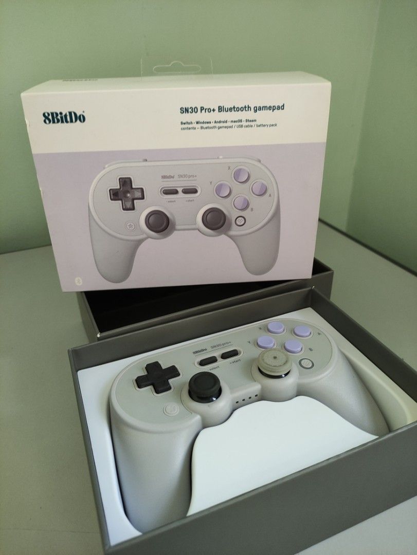 8BitDo SN30 Pro+ Bluetooth Gamepad - SN Edition, Video Gaming, Gaming ...
