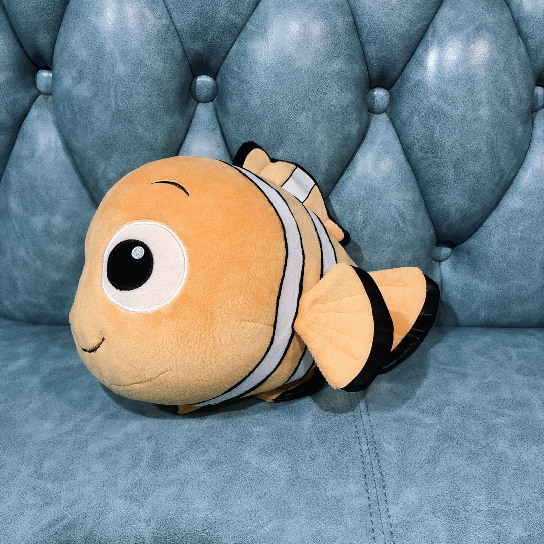 全新迪士尼 海底總動員 尼莫 Nemo 小丑魚 Q版 絨毛娃娃 玩偶, 書籍、休閒與玩具, 玩具、公仔、桌遊在旋轉拍賣