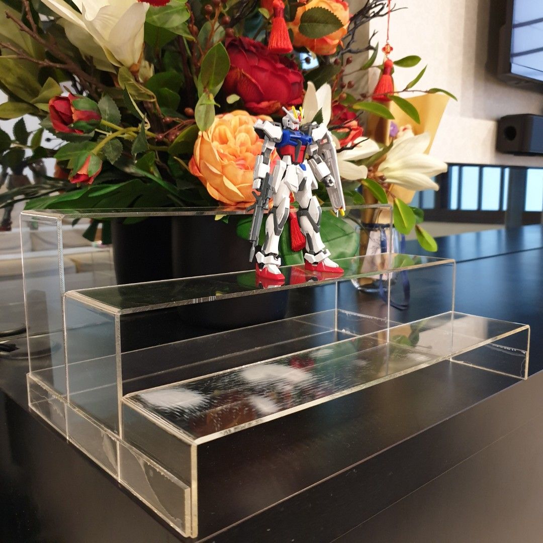 Acrylic Display Steps 3 Tier Gundam, Hobbies & Toys, Toys & Games on ...