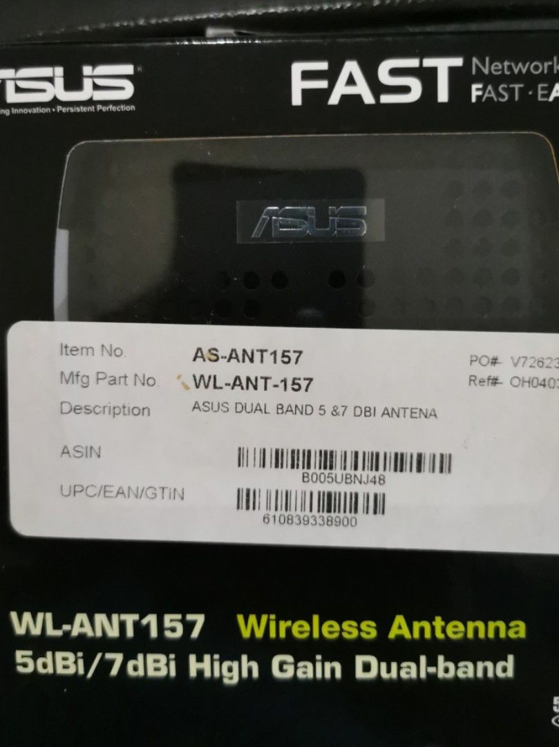 Asus wireless antenna 5dBi/7dBi High Gain Dual Band Antenna, Computers ...