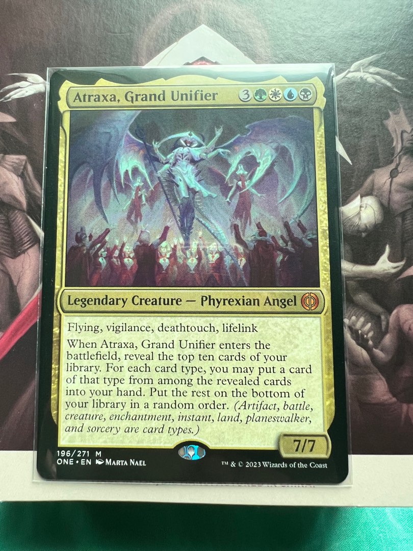 Atraxa, Grand Unifier MTG, Hobbies & Toys, Toys & Games on Carousell