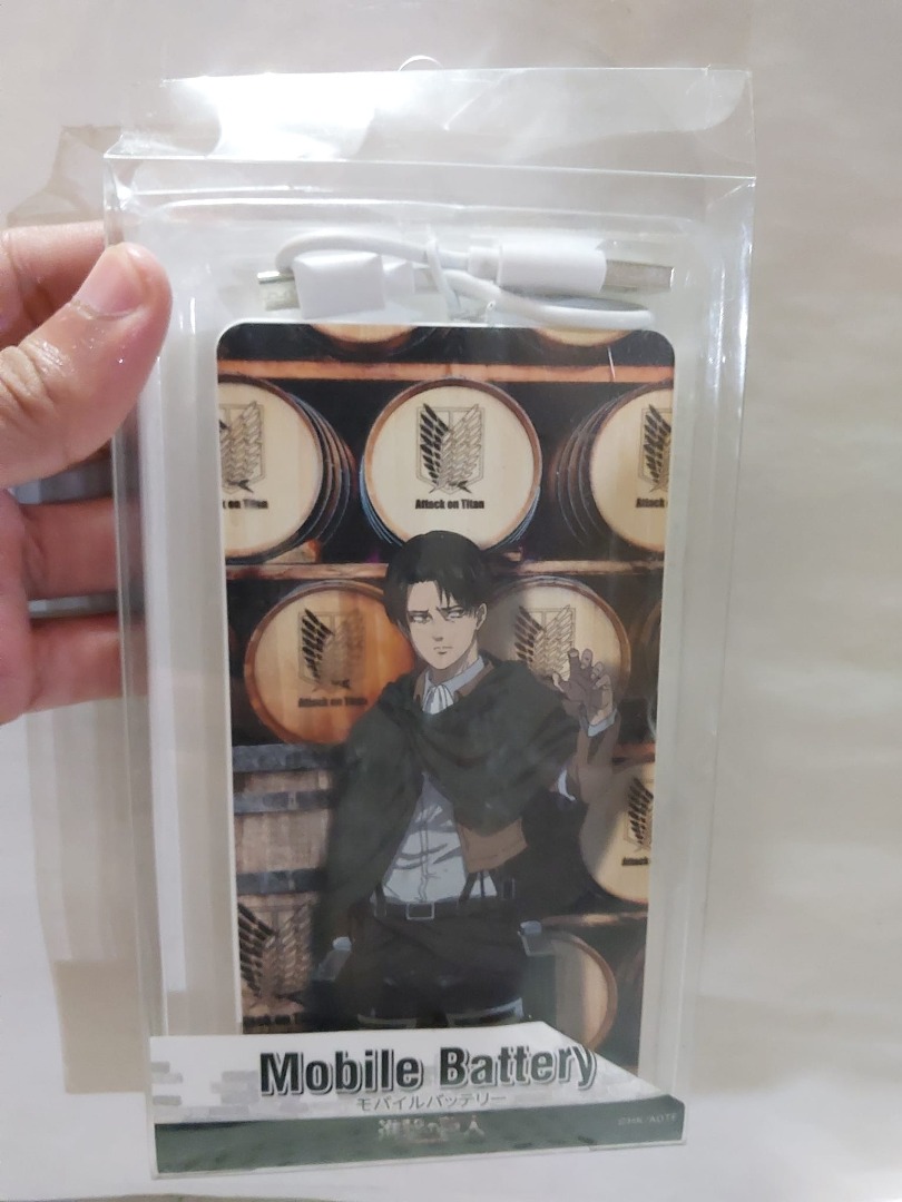 ATTACK ON TITAN FINAL SEASON POWERBANK LEVI ACKERMAN, Mobile Phones ...