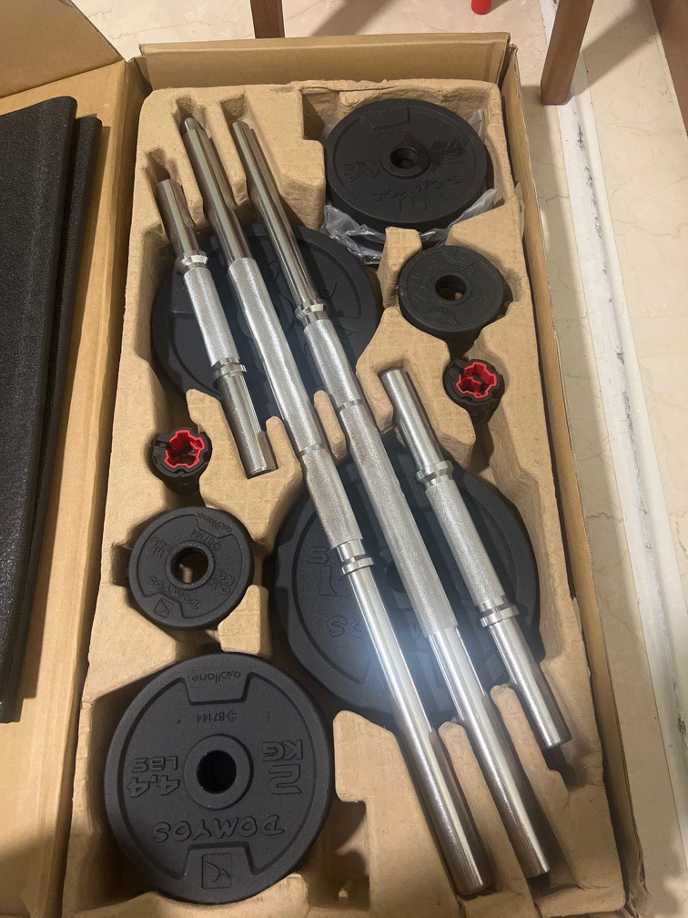 Barbell set, Sports Equipment, Exercise & Fitness, Weights & Dumbbells ...