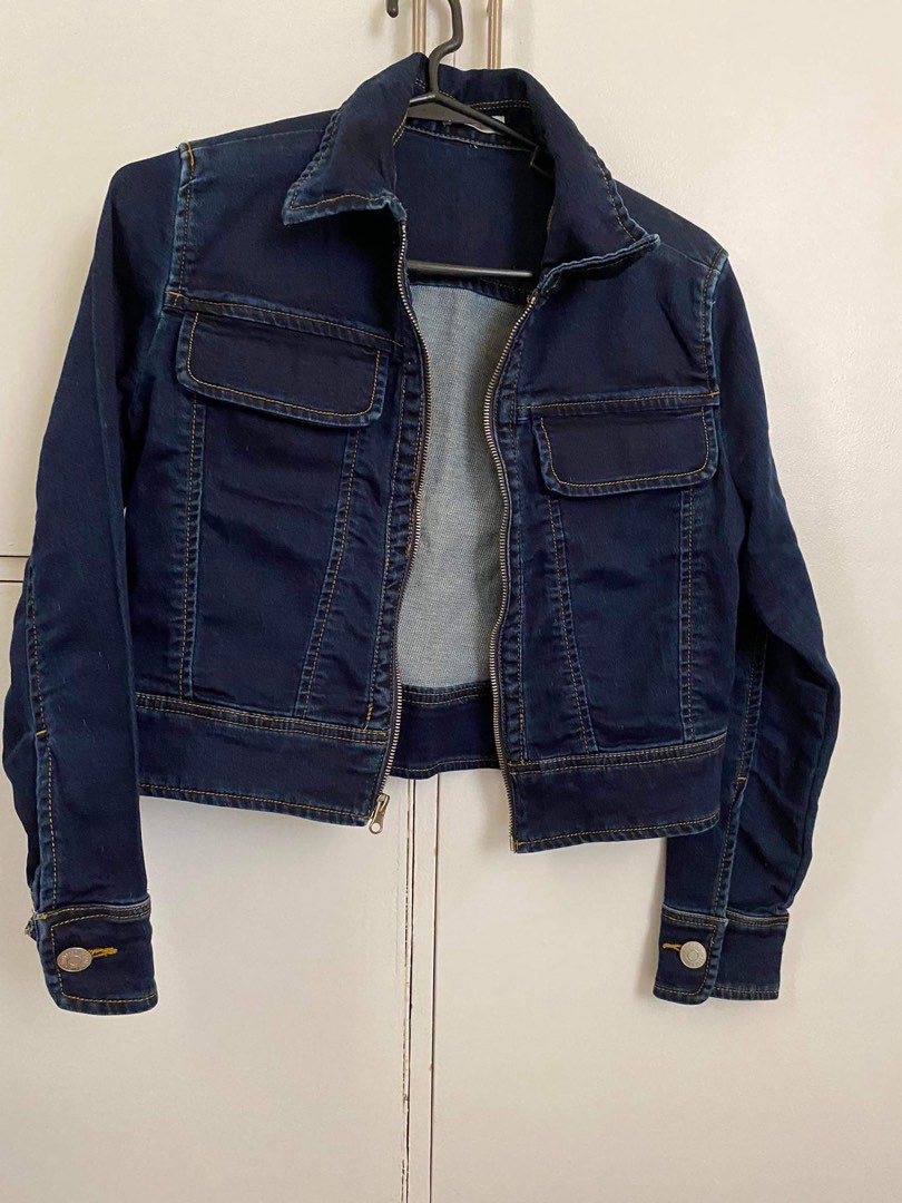 Bench Cropped Soft Denim Jacket on Carousell