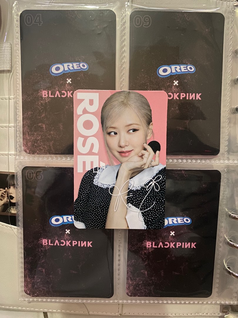 Blackpink x Oreo Rosé 04 Photocard, Hobbies & Toys, Memorabilia ...