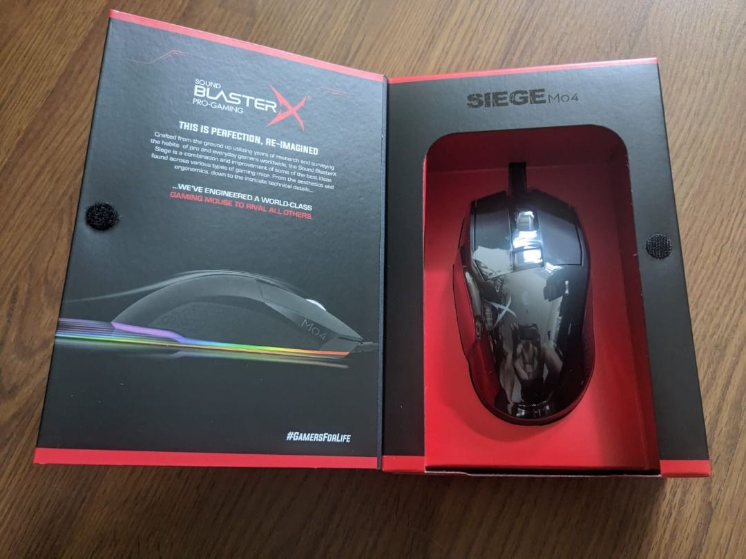 BNIB - Sound BlasterX Siege M04 Gaming Mouse, Computers & Tech, Parts ...