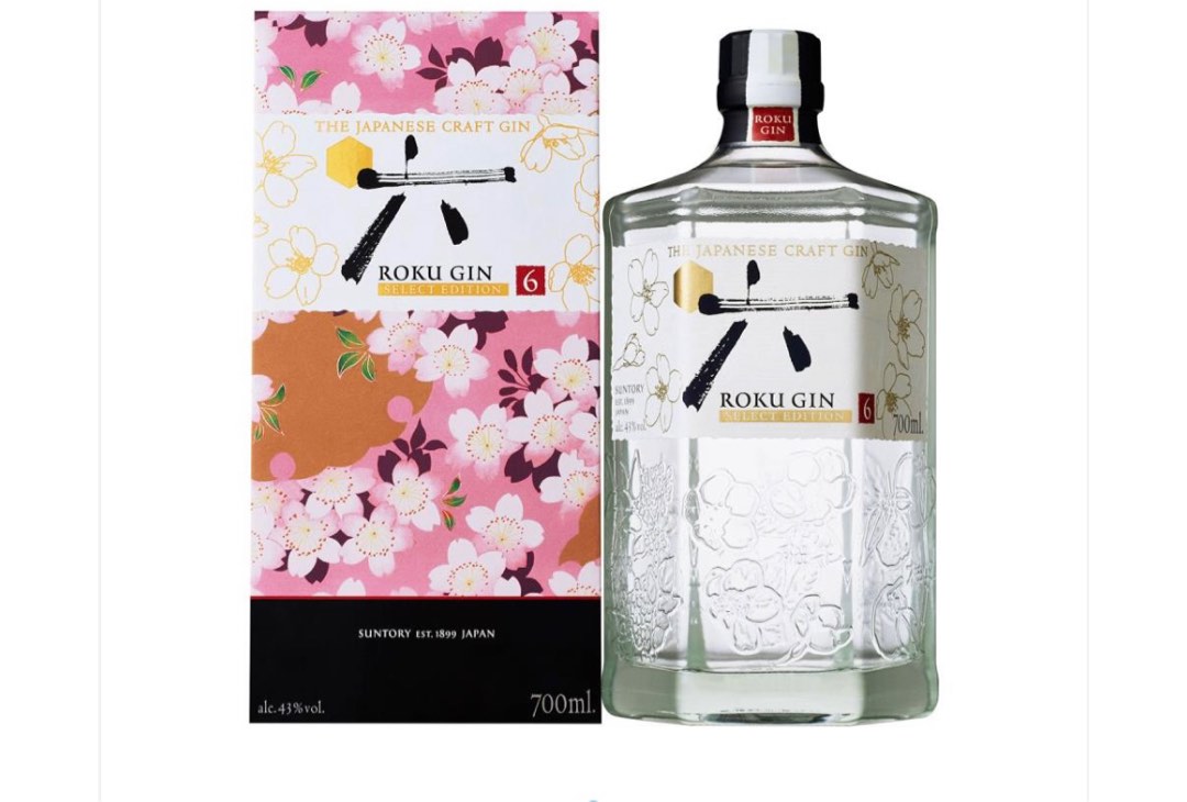 BNIB Japan Exclusive Sakura Roku Gin, Food & Drinks, Alcoholic ...