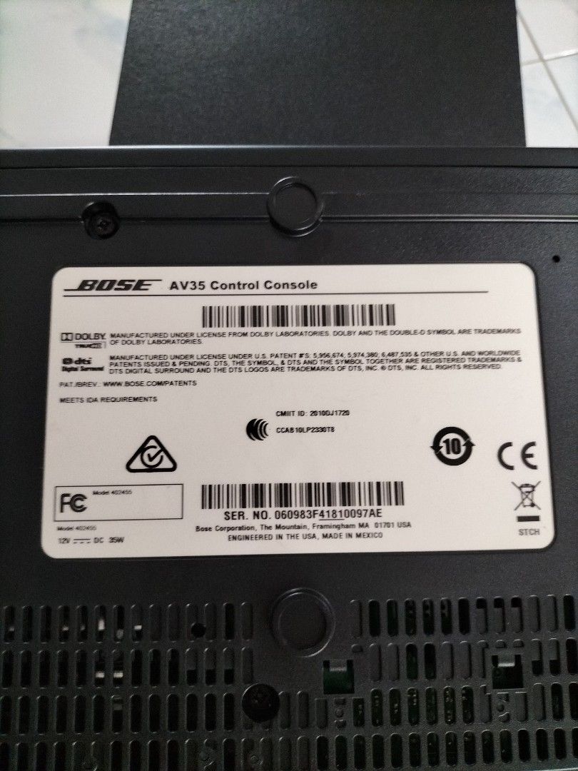 Bose AV35 Control Console, Audio, Soundbars, Speakers & Amplifiers on ...