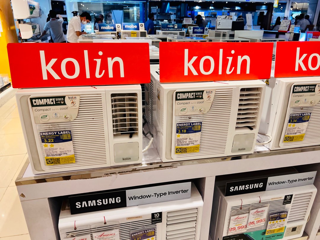 Brand New Kolin Window-type Aircon (Compact Series) 0.75, 1.0 & 1.5hp ...