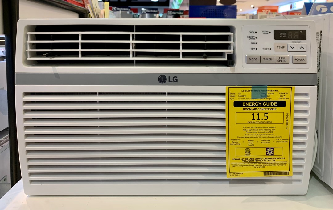 Brand New LG Window-type Aircon with Remote Control (NON-INVERTER) 0.8 ...
