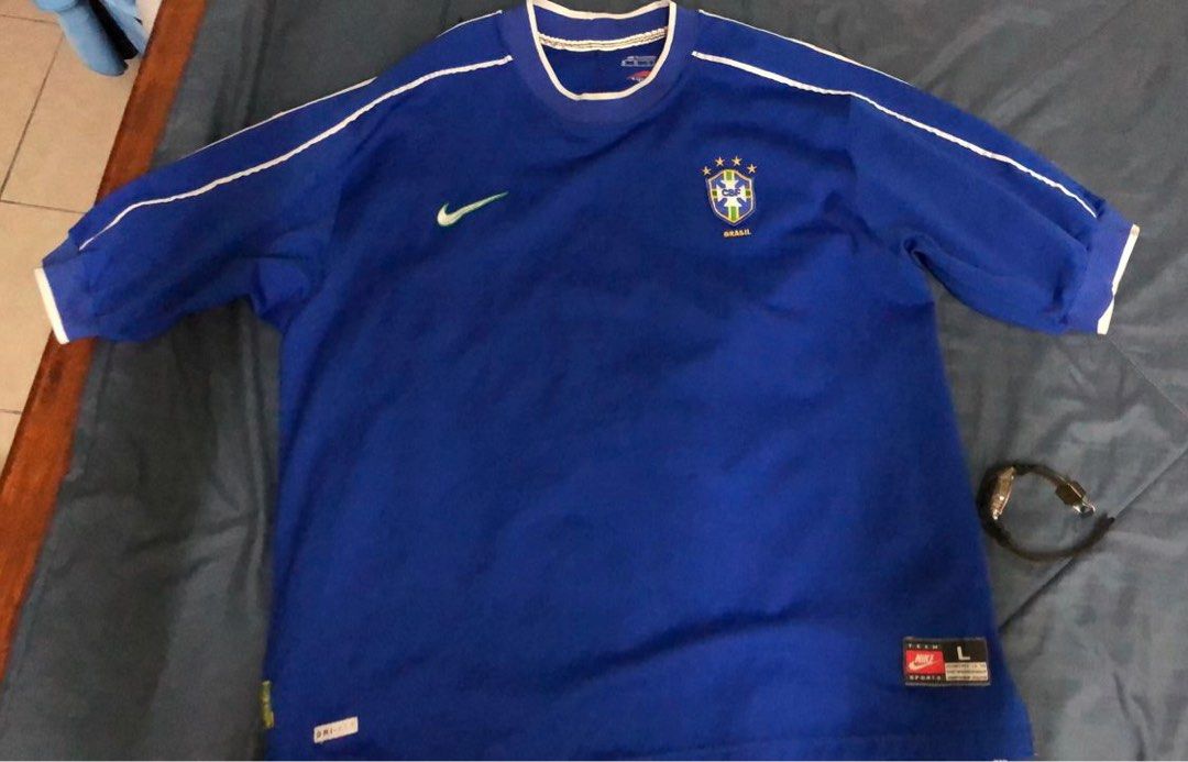 Brazil 1998 Away soccer/football jersey/kit rare/retro/vintage, Men's ...