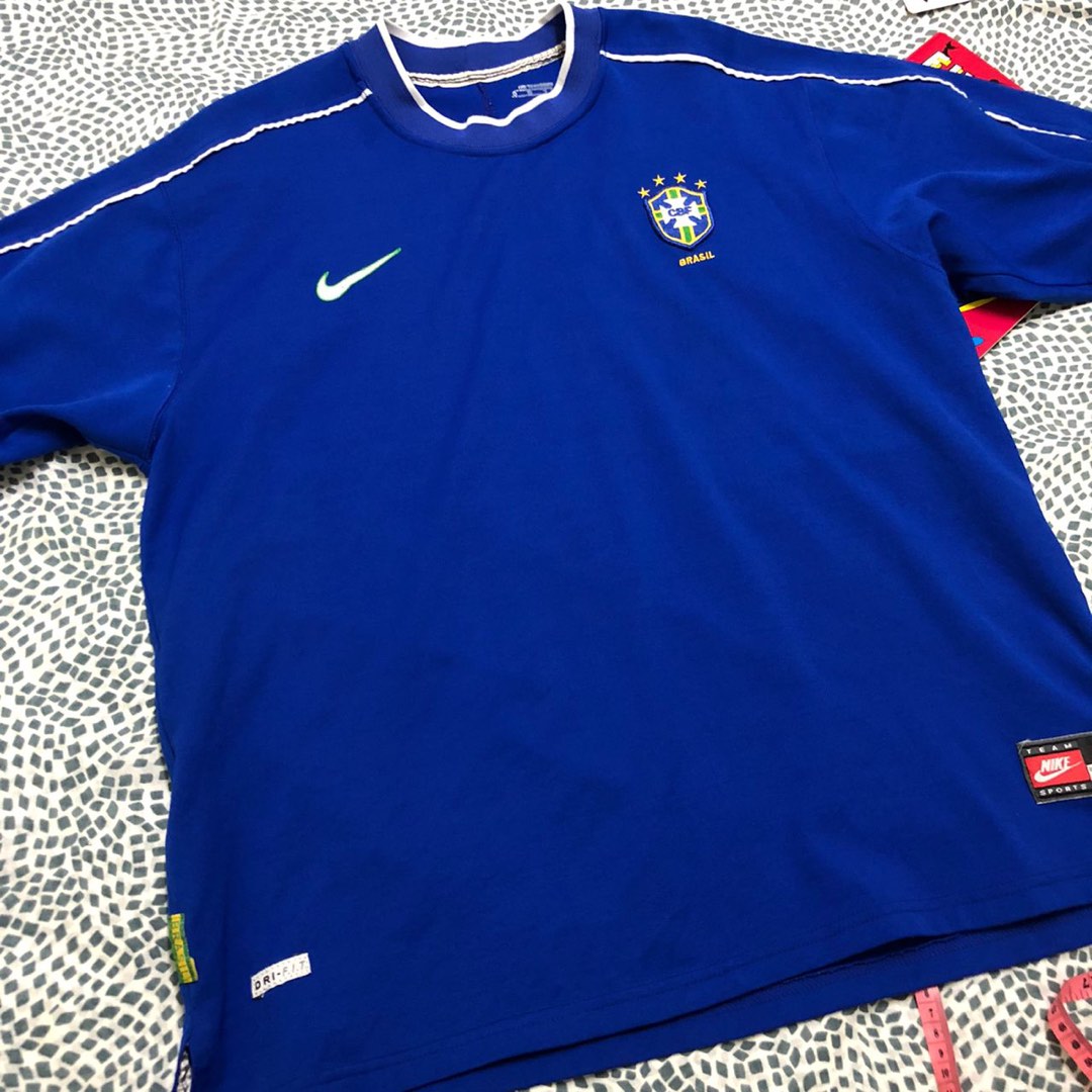 Brazil 1998 Away soccer/football jersey/kit rare/retro/vintage, Men's ...