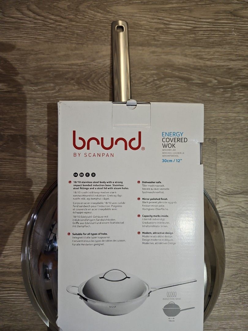 Brund by SCANPAN 30cm Wok, Furniture & Home Living, Kitchenware ...