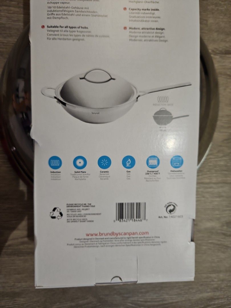 Brund by SCANPAN 30cm Wok, Furniture & Home Living, Kitchenware ...