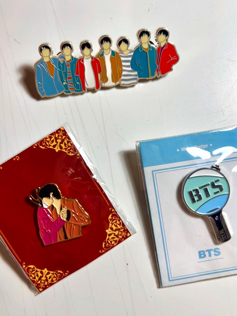 BTS fan-made pins, Hobbies & Toys, Collectibles & Memorabilia, K-Wave ...