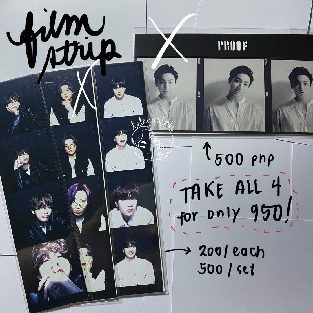 [BTS] Taehyung Jungkook Suga Butter Film Strip / Jungkook Proof Triptych, Hobbies & Toys ...