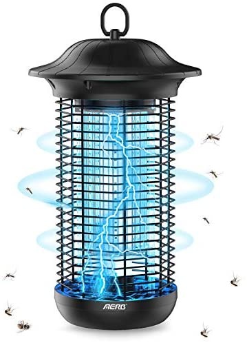 Bug Zapper, 4000V Powerful Mosquito Zappers with Metal Housing, Outdoor ...
