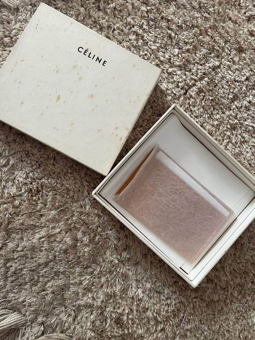 Celine Card Holder dompet kartu leather kulit authentic new cekine paris, Barang Mewah, Tas ...